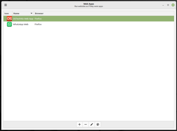 Turn Websites Into Desktop Apps Using Webapp Manager In Linux - OSTechNix