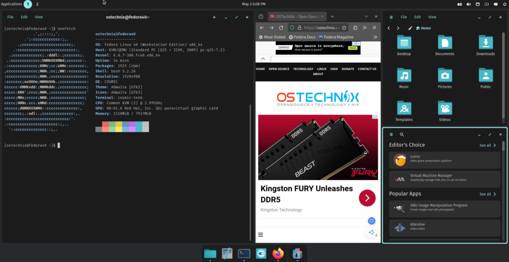How To Install COSMIC Desktop Environment On Fedora 40 - OSTechNix
