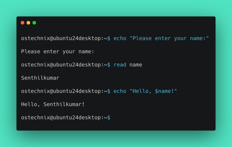 Create Interactive Bash Scripts With Yes, No, Cancel Prompt - OSTechNix