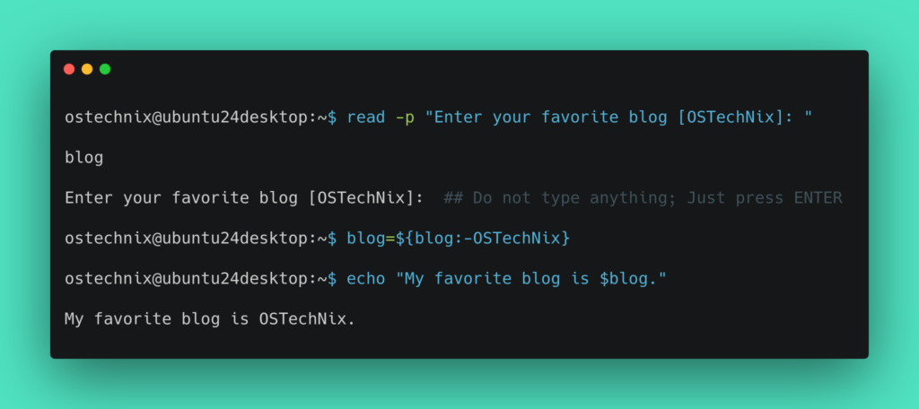 Create Interactive Bash Scripts With Yes, No, Cancel Prompt - OSTechNix
