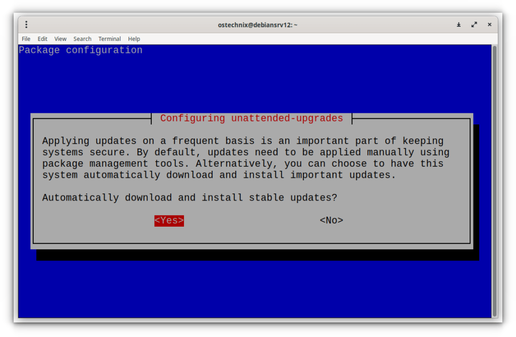How To Enable Automatic Security Updates In Debian 13, 12 - OSTechNix