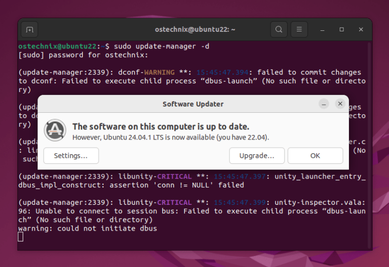 How To Upgrade To Ubuntu 24.04 LTS Desktop [Step-by-Step] - OSTechNix