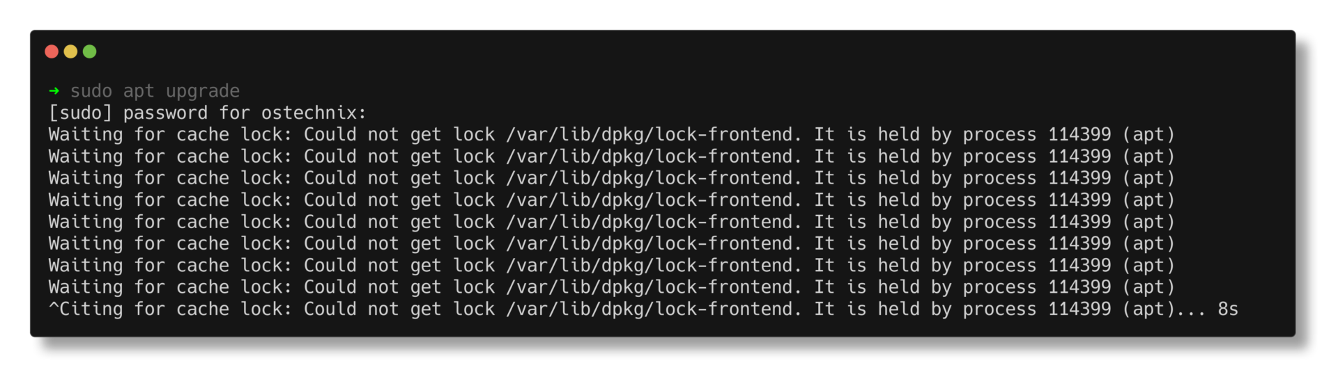 The Right Way To Handle Dpkg Lock Error In Debian And Ubuntu - OSTechNix
