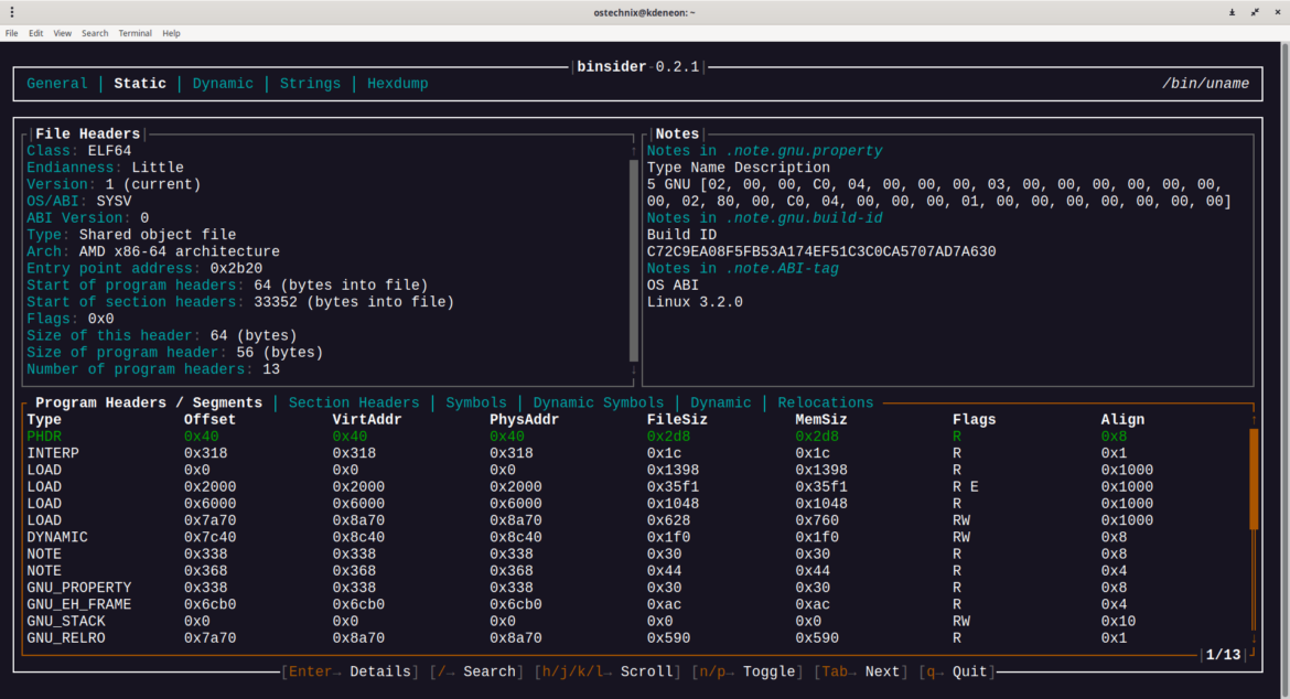 How To Analyze ELF Binaries With Binsider In Linux - OSTechNix