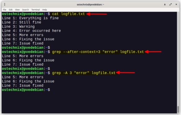 How To Use Linux Grep Command With Context Flags - OSTechNix