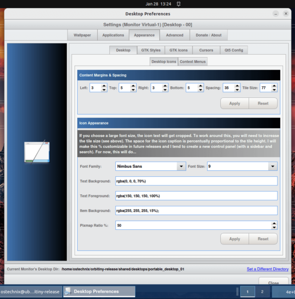 Orbitiny Desktop: Portable, Modular, and Feature-Rich Linux DE - OSTechNix