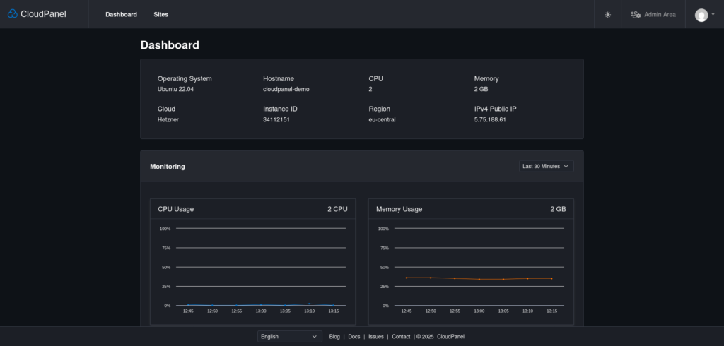 CloudPanel: The Best Free Hosting Control Panel to Easily Manage Your Server - OSTechNix