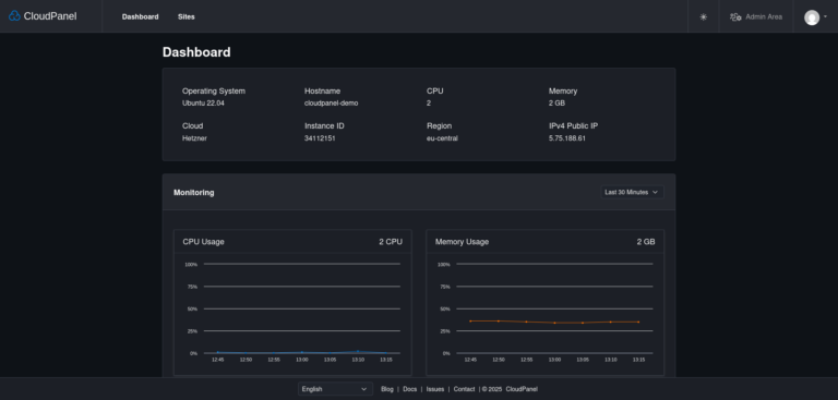 CloudPanel: The Best Free Hosting Control Panel to Easily Manage Your ...