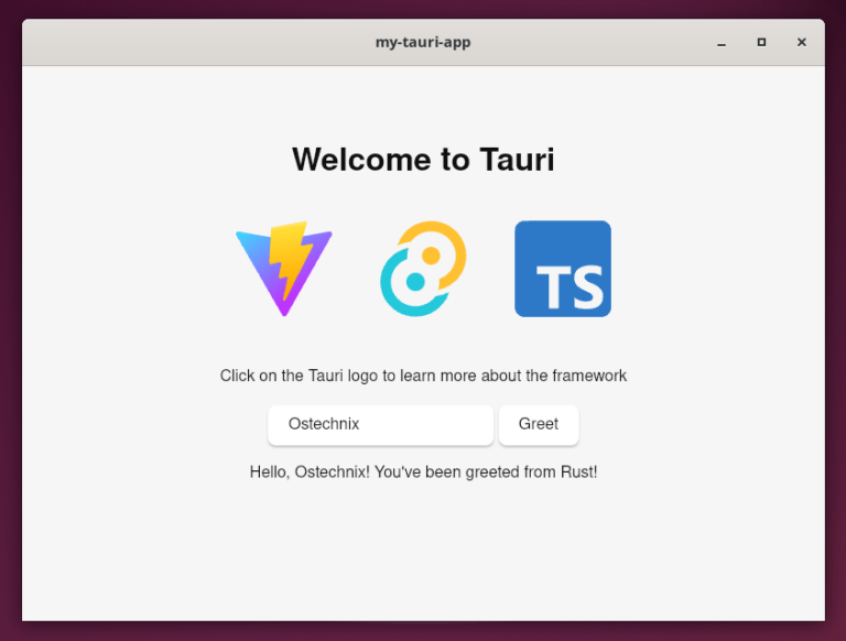 Tauri Framework: Build And Package Lightweight Applications - OSTechNix