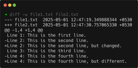 How To Compare Files Line By Line Using Diff Command In Linux Ostechnix