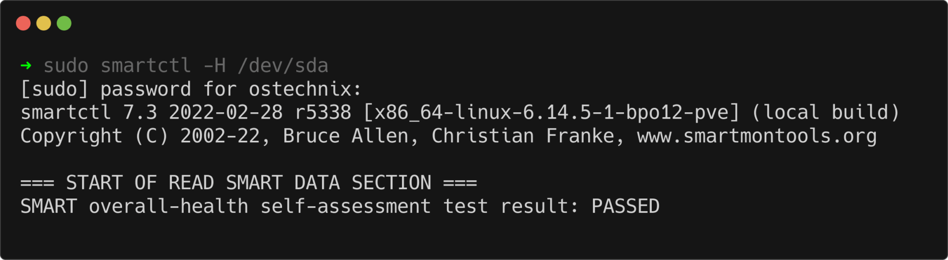 How To Check Disk Health In Linux: A Beginners Guide - OSTechNix
