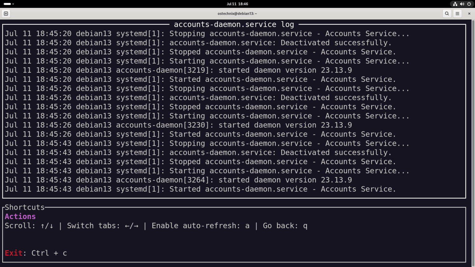 Manage Linux Systemd Services Easily With Systemd-manager-tui - OSTechNix