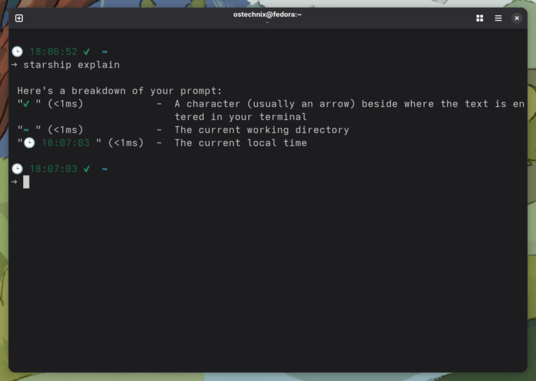 Starship Prompt: Customize Your Linux Shell with Ease - OSTechNix
