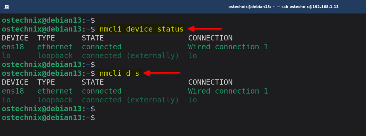 Manage Network Connections With Nmcli On Linux Ostechnix