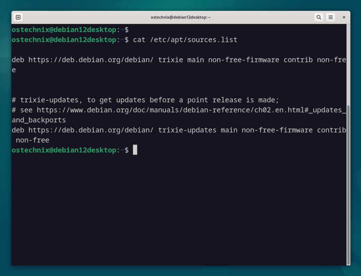 How To Upgrade To Debian 13 Trixie From Debian 12 Bookworm - OSTechNix