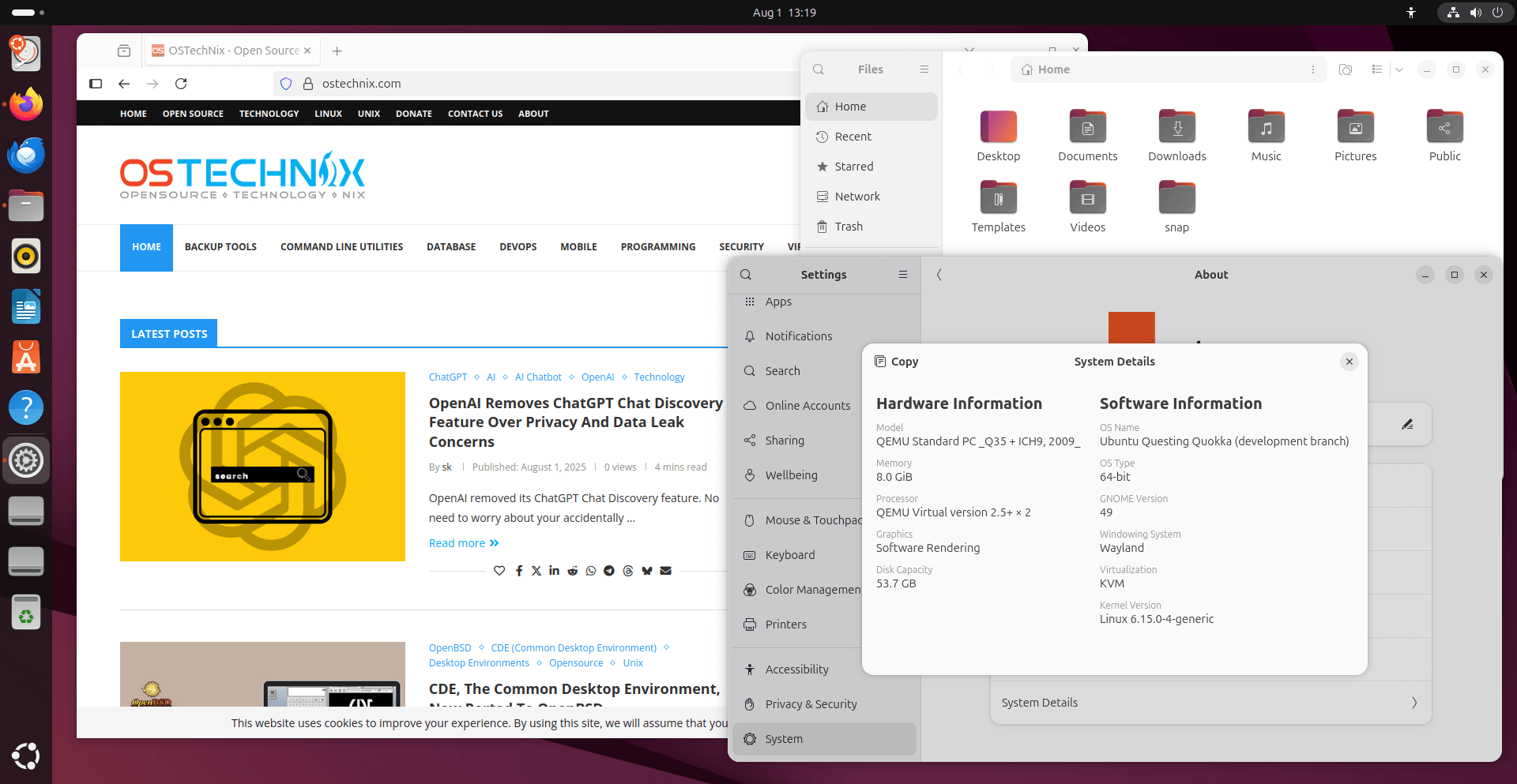 Ubuntu 25.10 Questing Quokka Snapshot 3 is Released! - OSTechNix