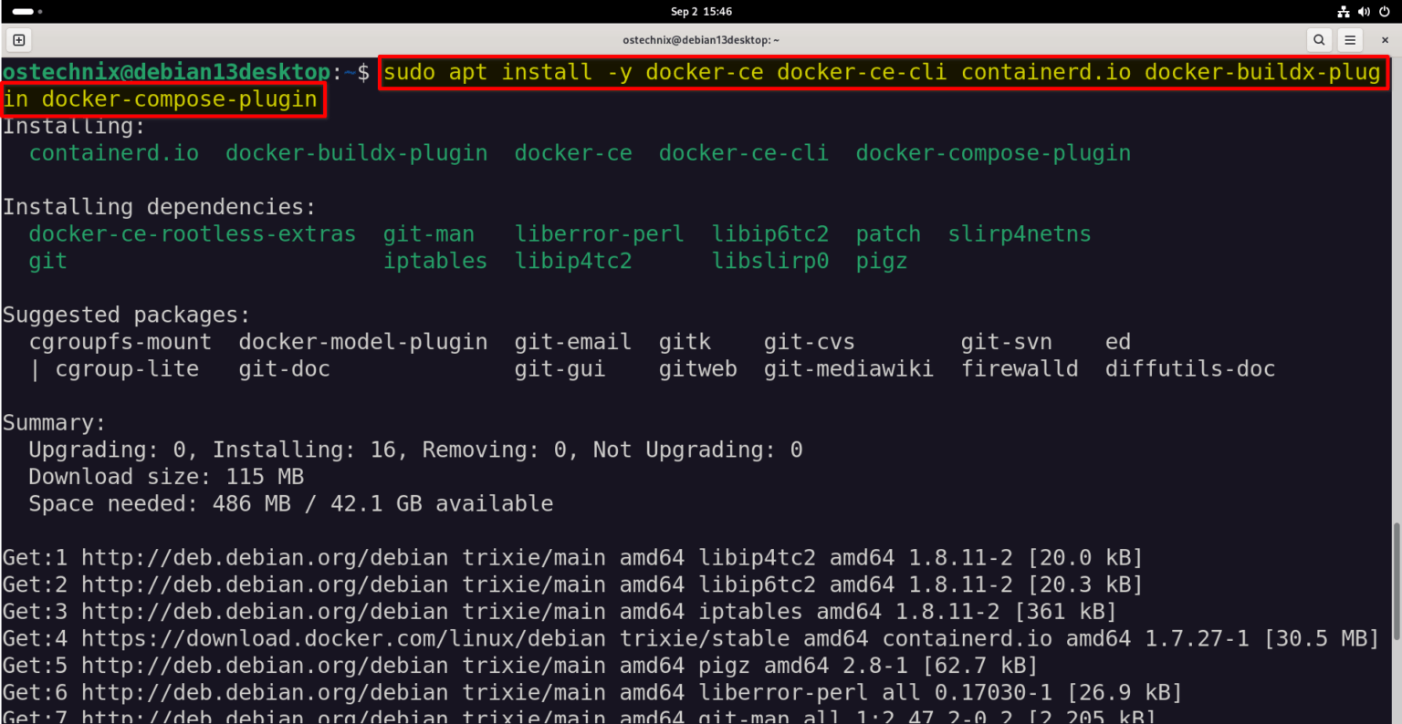 Install Docker On Debian In Rootful Mode - OSTechNix