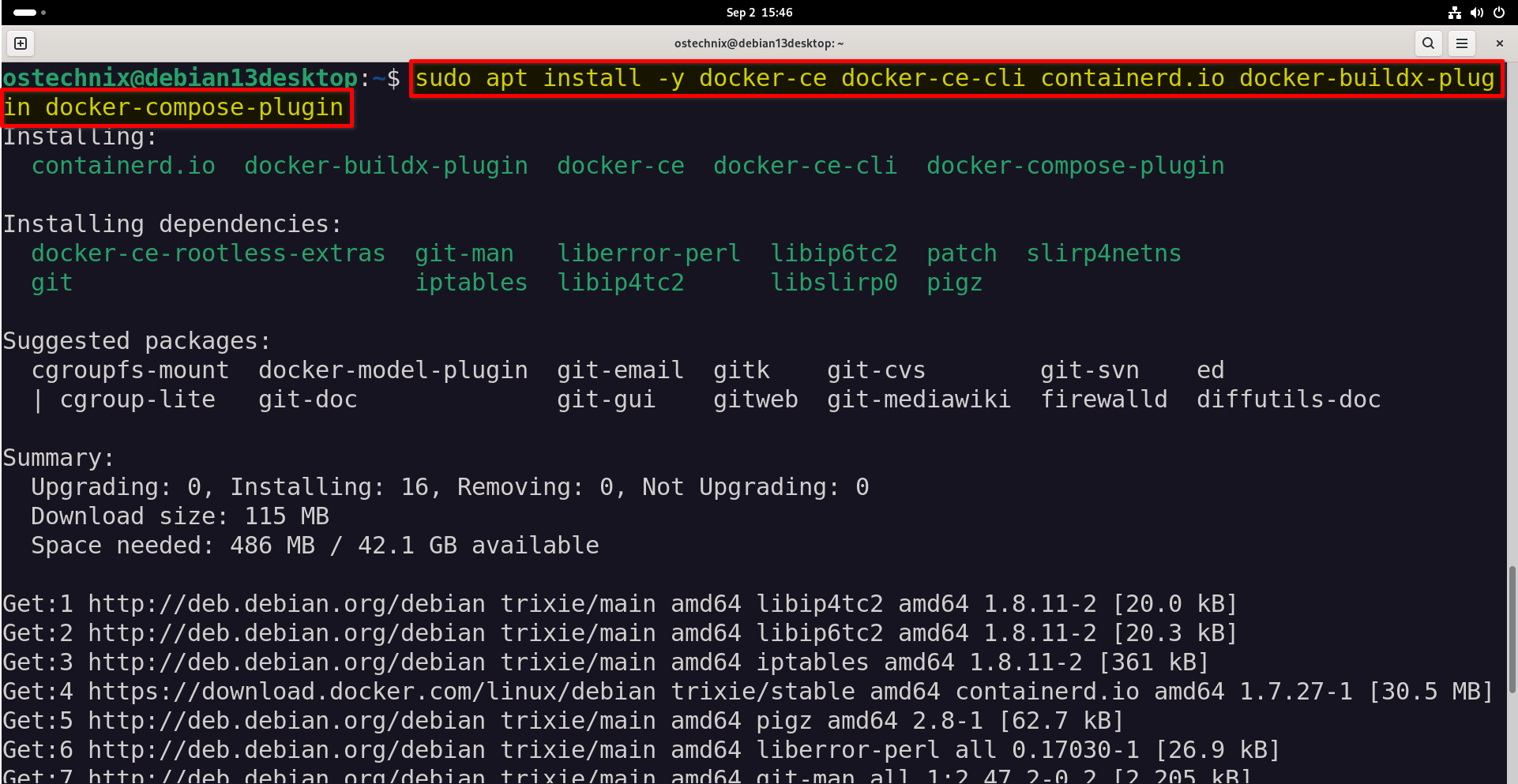 Install Docker On Debian In Rootful Mode - OSTechNix