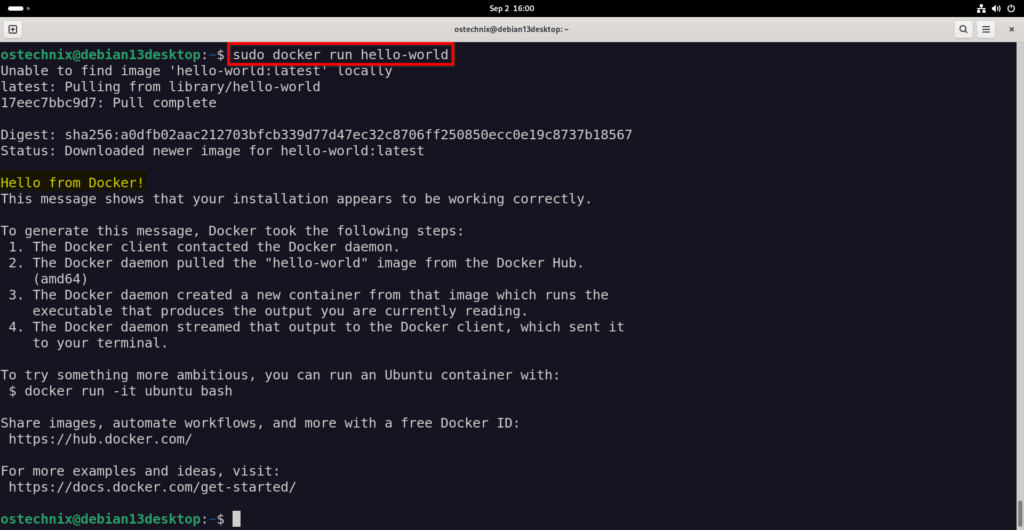 Install Docker On Debian In Rootful Mode - OSTechNix