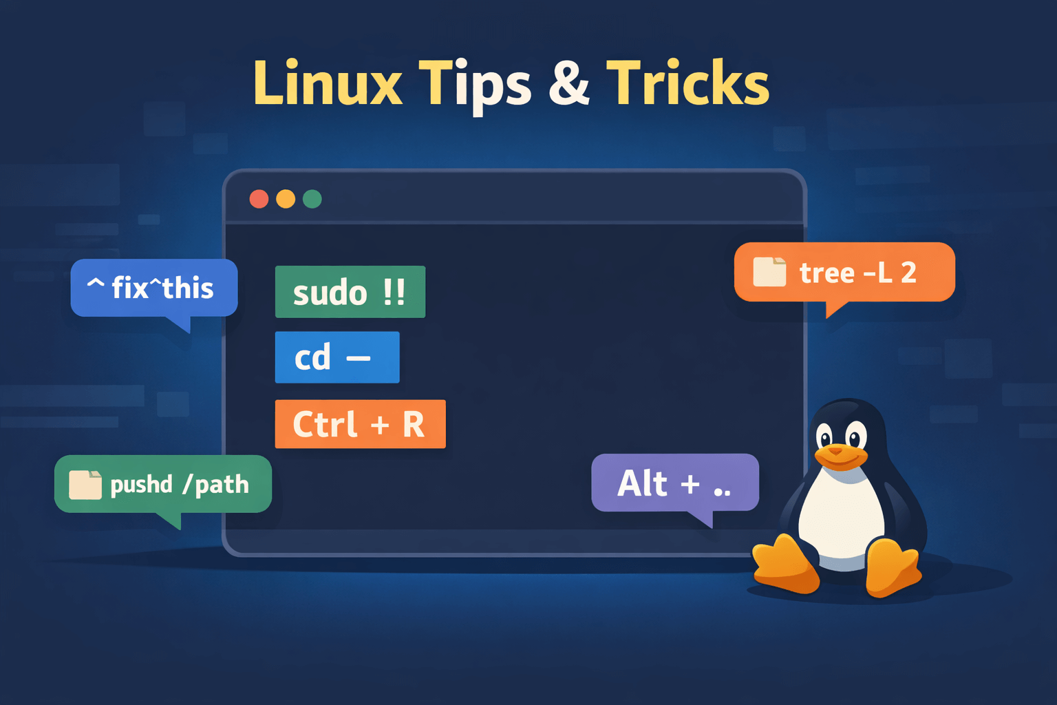 Linux Tips and Tricks: 20 Command-Line Shortcuts That Save Time - OSTechNix