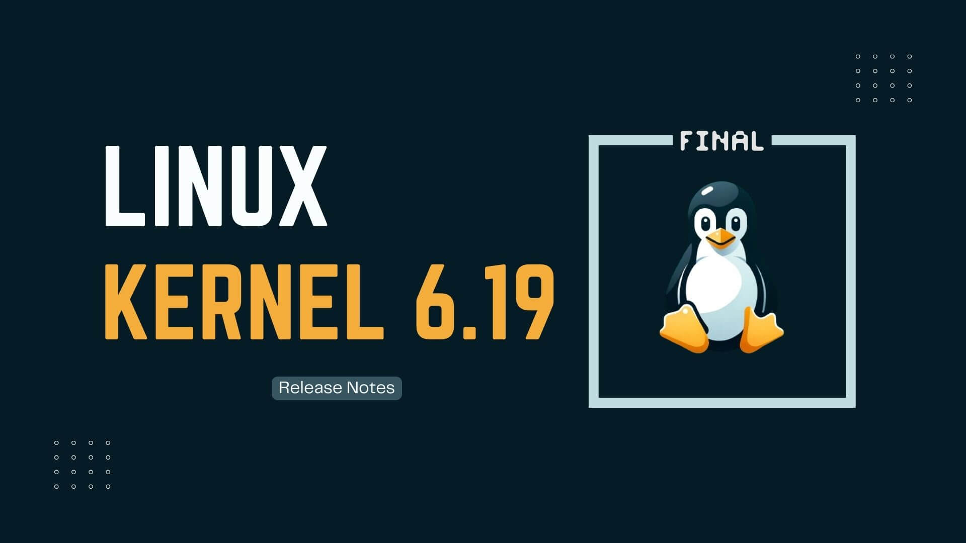 Linux Kernel 6.19 is Officially Released: 300% TCP Boost Plus More ...