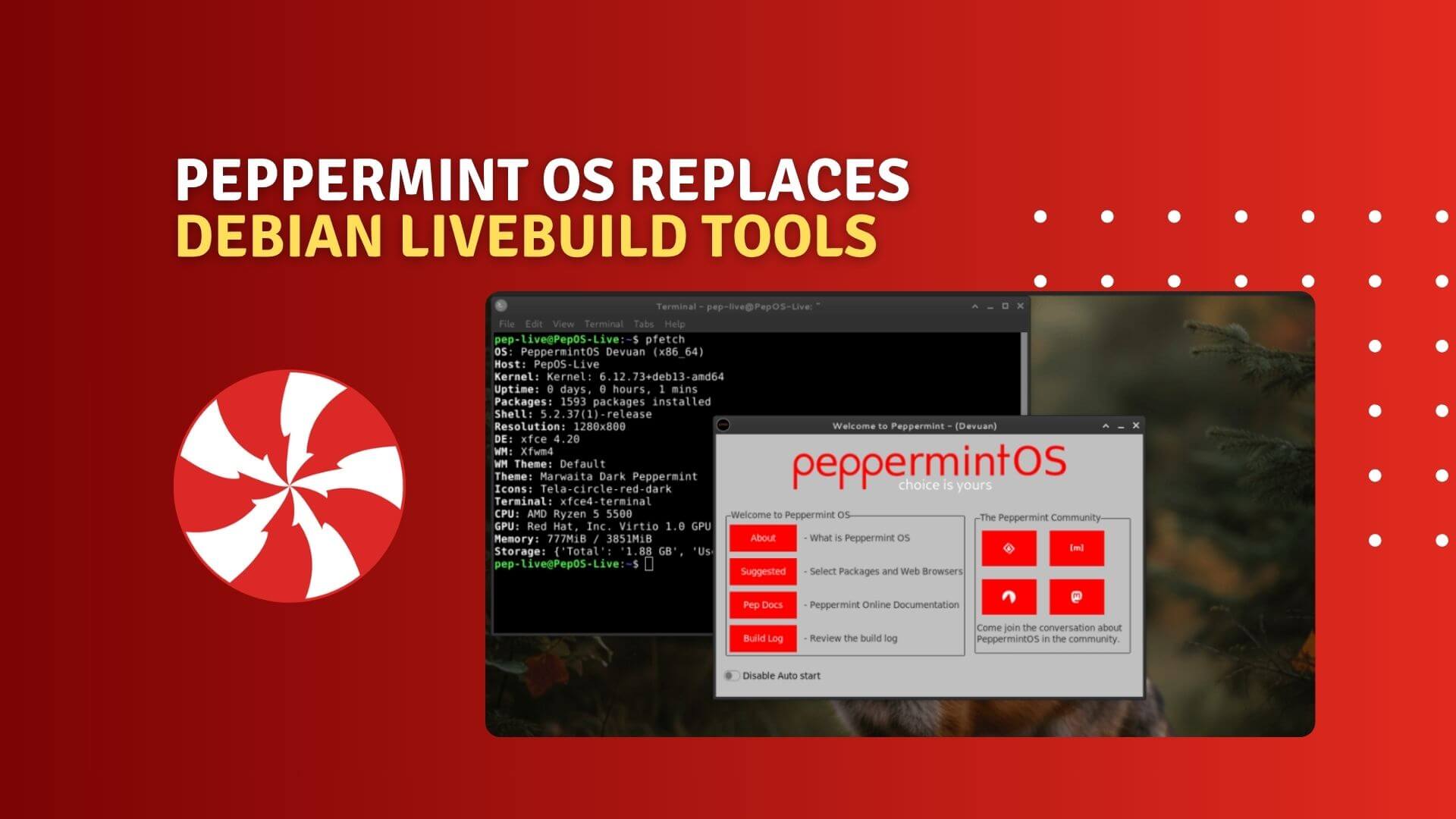 Peppermint OS Replaces Debian Livebuild With Their Own Custom Spin ...