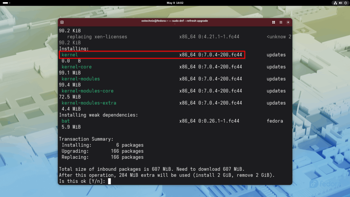 Fedora 44 Gets Kernel 7.0.4: Dirty Frag and Copy Fail 2 Fixed - OSTechNix